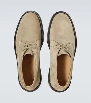 TOD'S Suede Desert Boots - Beige