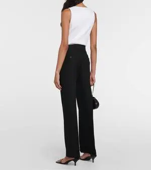TOTEME Straight Wool-blend Trousers