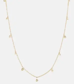 OCTAVIA ELIZABETH Micro Nesting Gem Diamond Necklace - Gold