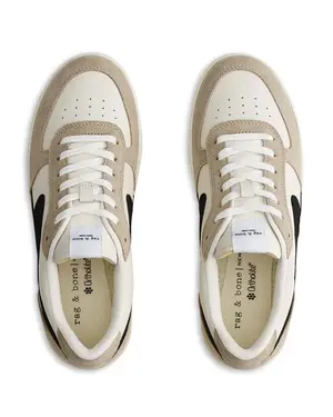 Rag & Bone Retro Court Lace Up Sneakers - Dove/sand