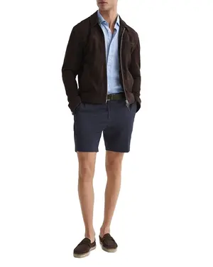 REISS Wicket Casual Chino Shorts - Navy