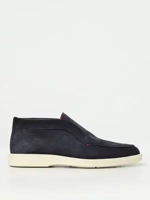 Santoni Suede Chukka Boots - Blue 1