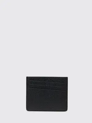 MAISON MARGIELA Grained Calfskin Flat Card Holder With Four Stitches