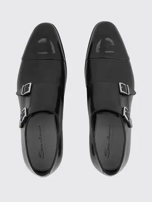 Santoni Monk Strap Shoes - Brown