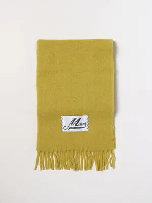 Marni Scarf In Alpaca Wool Blend Ocher