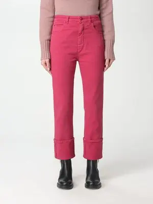 Max Mara Cotton Pants - Fuchsia