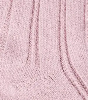 Falke Knitted Bedsock Socks - Pink