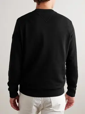 Moncler Logo-flocked Cotton-jersey Sweatshirt