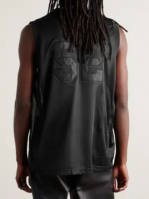 Givenchy Logo-appliquéd Mesh Tank Top