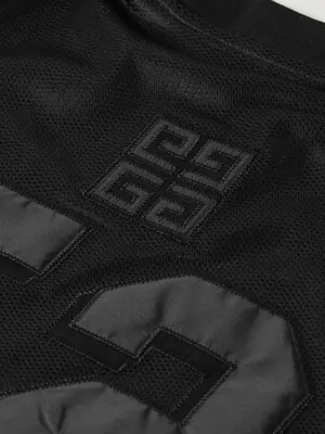 Givenchy Logo-appliquéd Mesh Tank Top
