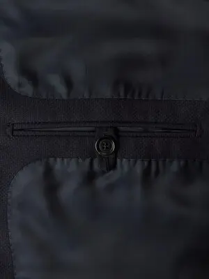 Zegna Wool-blend Blazer - Blue