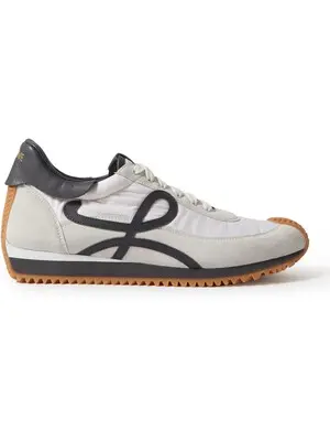 Loewe Flow Runner Leather-trimmed Sneakers