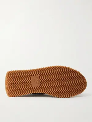 Loewe Flow Runner Leather-trimmed Sneakers