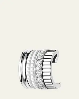 Boucheron Quatre Double White Edition Single Clip Earring - White Gold