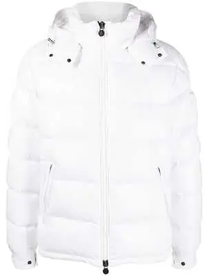 Moncler Maya Hooded Puffer Jacket - White