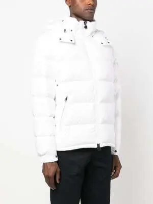 Moncler Maya Hooded Puffer Jacket - White