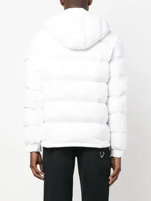 Moncler Maya Hooded Puffer Jacket - White