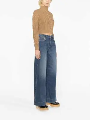 Stella McCartney Logo Print Wide-leg Jeans