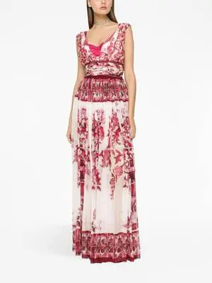 Dolce & Gabbana Majolica-print Maxi Dress