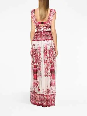 Dolce & Gabbana Majolica-print Maxi Dress