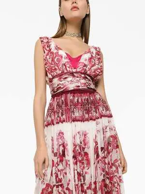 Dolce & Gabbana Majolica-print Maxi Dress