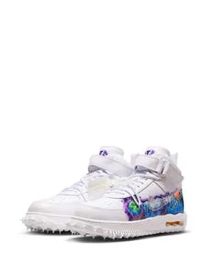 Nike X Off White Air Force 1 Lace-up Sneakers