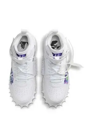 Nike X Off White Air Force 1 Lace-up Sneakers