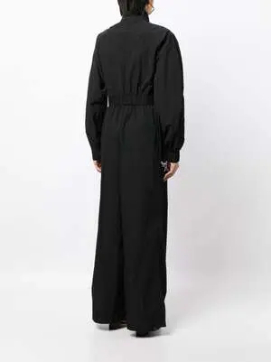 AREA Crystal-embellished Zip-up Jacket - Black