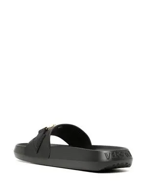 Versace Medusa-plaque Embellished Slides