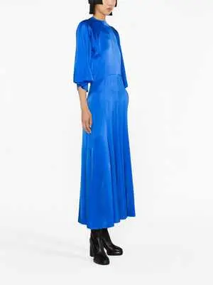 FORTE_FORTE Raglan-sleeved Silk Dress