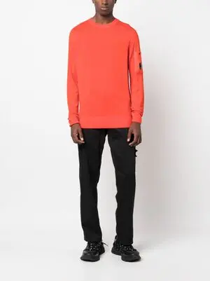 C.P. COMPANY Lens-detail Wool Jumper - Orange