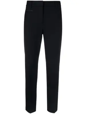Brunello Cucinelli High-waisted Straight-leg Trousers