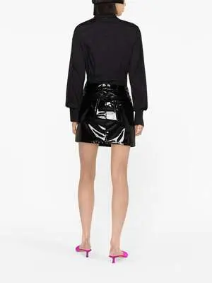 Attico Cut-out Corset Cotton Shirt