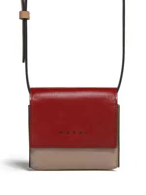 Marni Colour-block Leather Crossbody Bag