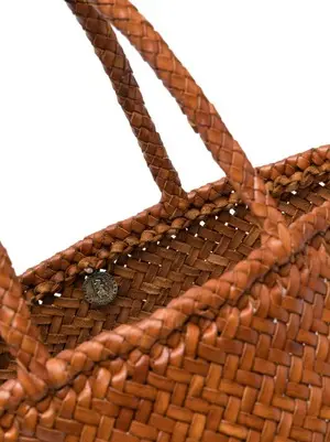 Dragon Diffusion Small Grace Woven Leather Tote Bag - Brown