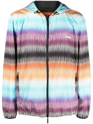 Missoni Gradient Zigzag-print Hooded Jacket