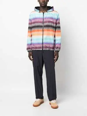 Missoni Gradient Zigzag-print Hooded Jacket