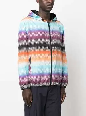 Missoni Gradient Zigzag-print Hooded Jacket