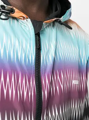 Missoni Gradient Zigzag-print Hooded Jacket