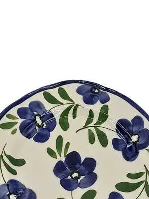 LES-OTTOMANS Floral-print Ceramic Plate