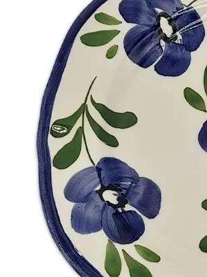 LES-OTTOMANS Floral-print Ceramic Plate