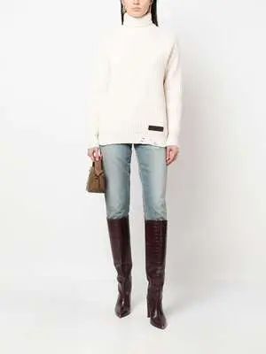 Dsquared2 Distressed Roll-neck Jumper