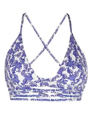 Isabel Marant Étoile Floral-print Bikini Top - White