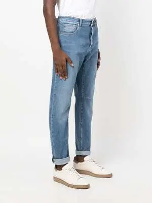Brunello Cucinelli Low-rise Tapered-leg Jeans