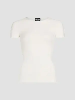 Giorgio Armani Cap-sleeve Knit Tee