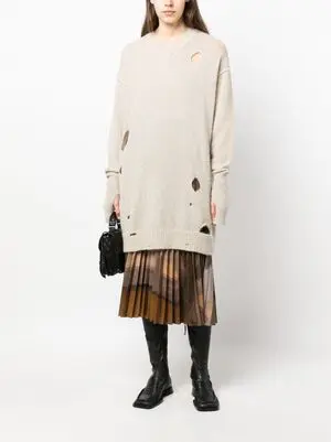 MAISON MARGIELA Distressed-effect Knitted Jumper