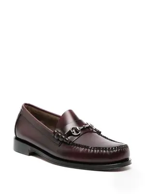 G.H.BASS Weejuns Lincoln Horsebit Loafers - Red