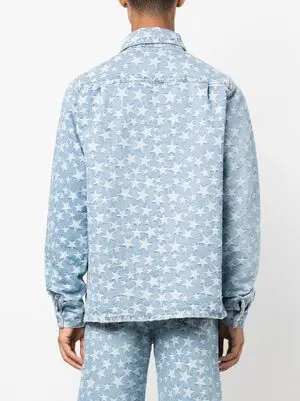 ERL Star-patterned Denim Shirt
