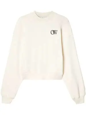 Off-White Logo Cotton Sweatshirt - White