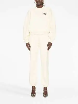 Off-White Logo Cotton Sweatshirt - White